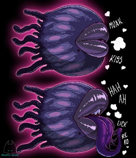 Rule 34 Big Lips Big Lips No Eyes Eye Of Cthulhu Eye Of Cthulhu Terraria Long Tongue