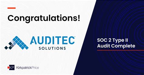 Kirkpatrickprice Auditec Solutions Receives Soc 2 Type Ii Attestation