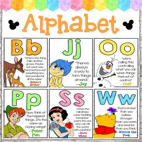 Disney Alphabet Artofit