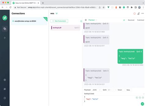 MQTTX オールインワンのMQTTクライアント