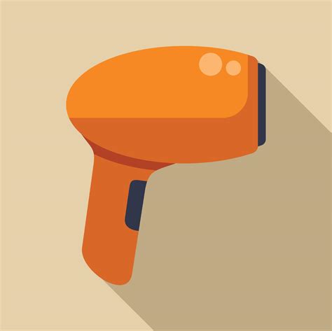 Orange Handheld Barcode Scanner Scanning Bar Code 49065881 Vector Art At Vecteezy