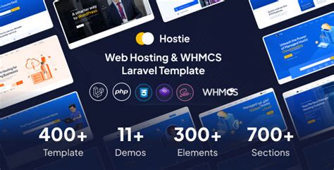 hostie laravel 11 hosting and whmcs template by themewant themeforest