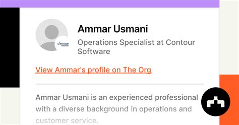 Ammar Usmani Operations Specialist At Contour Software The Org