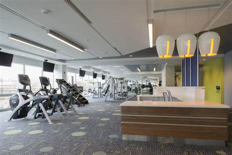Employees Enjoy An Onsite Fitness Center Gymnasium Architecture