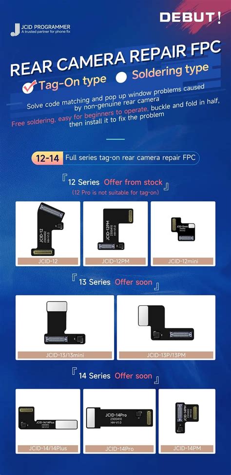 Outils De Réparation Jcid Jc V1se Tournevis Spécialisé Réparation Caméra Arrière 19 En