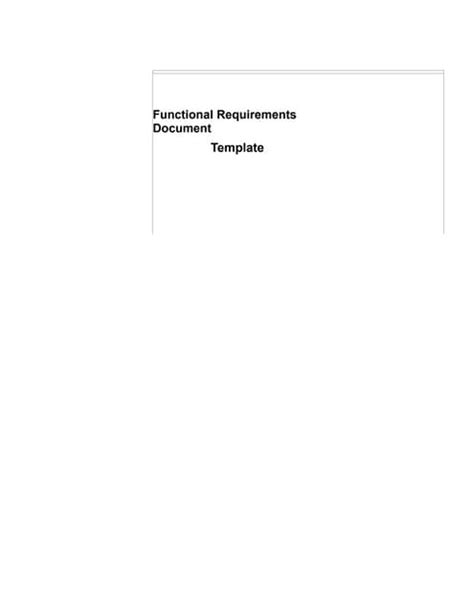 Functional Requirements Document Rtf