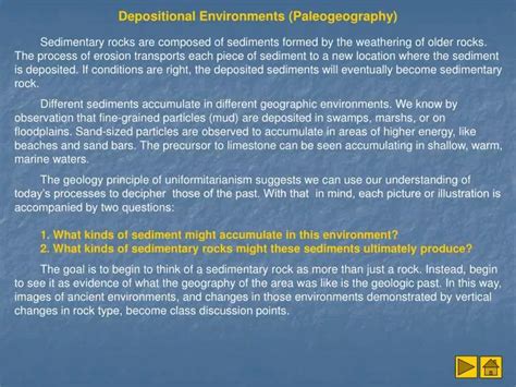 PPT Depositional Environments Paleogeography PowerPoint Presentation ID