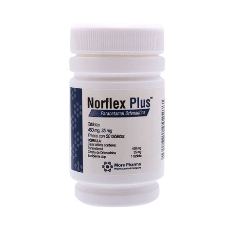 Norflex Plus Tabletas 450 Mg 35 Mg Desde 60900
