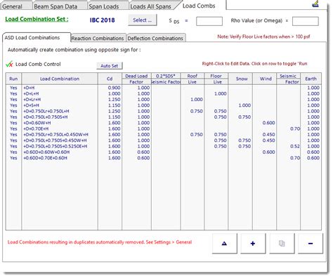 Calculation Modules Beams
