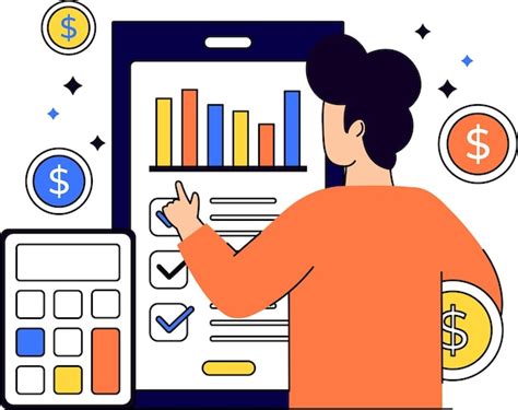 Premium Vector Character Using Smartphone To Create Budgeting App Business Fintech