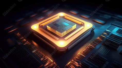 Best Computer Components Powerpoint Background For Presentation