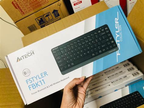 A4Tech FBK11 Bluetooth 2 4G Wireless Keyboard Black Computers Tech Parts Accessories