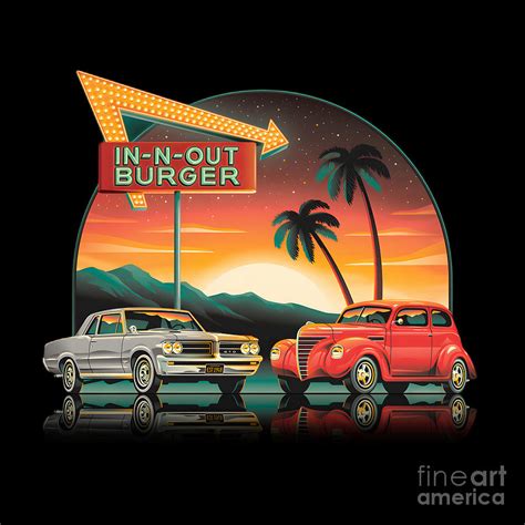 In N Out Burgers Digital Art By Danu Albertus Fine Art America