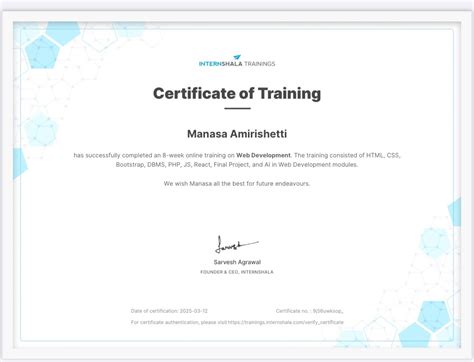 Webdevelopment Internshalatraining Learning Skilldevelopment Tech