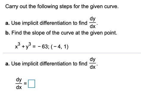 solved dy calculate using implicit differentiation dx 9x y²