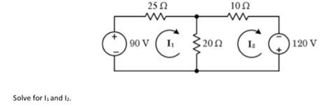 solved solve for i1 and i2