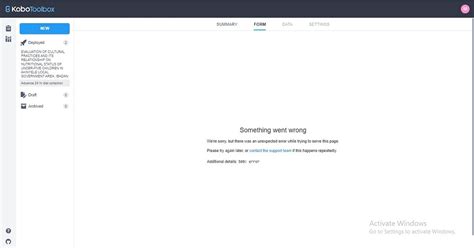 unable to access server and alredy deployed form account issues kobotoolbox community forum