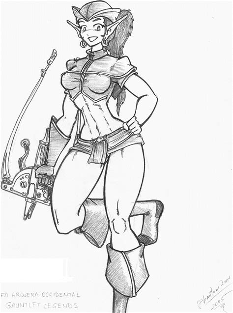 Rule 34 1girls 2005 Blue Archer Bow Weapon Elf Female Gauntlet