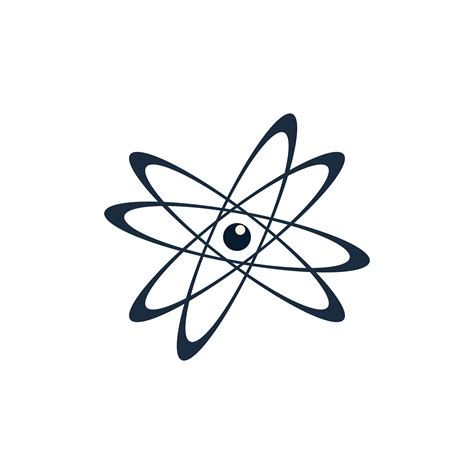 Science Atom Molecule Icon White Background Vector Art At Vecteezy