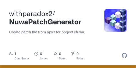 Github Withparadox2nuwapatchgenerator Create Patch File From Apks