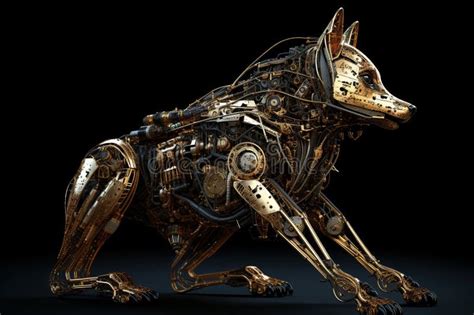 The Intriguing Coyote Robot Stunning 3d Detail In Jellycat Style With Cinematic Lighting And
