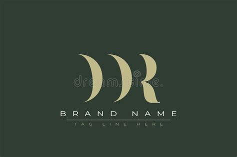Ddr Abstract Letter Logo Design Stock Vector Illustration Of Symbol