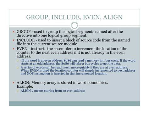 Assembler Directives And Basic Steps Alp Of 8086 Pdf