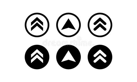 Swipe Up Icon Set Social Media Button Scroll Pictogram Stock Vector Illustration Of