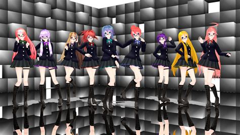 Mmd Tda School Girls X9 Models Pack Dl By Reineru Kun On Deviantart