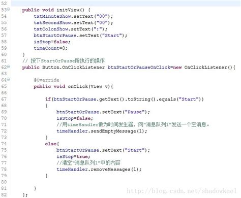 Android下的一个简单秒表学习用的秒表安卓 Csdn博客