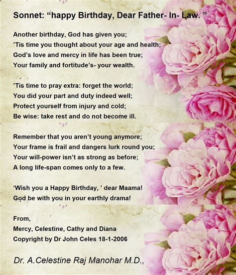 Happy Birthday To My Dear Father In Law Karel Marketa