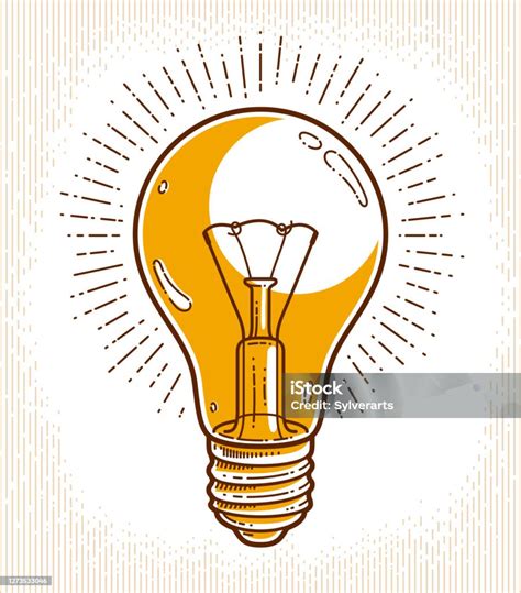 창조적 인 아이디어 전구 벡터 선형 로고 또는 아이콘 창의성 과학 발명 또는 연구 전구 새로운 사업 시작 전구에 대한 스톡 벡터 아트 및 기타 이미지 Istock