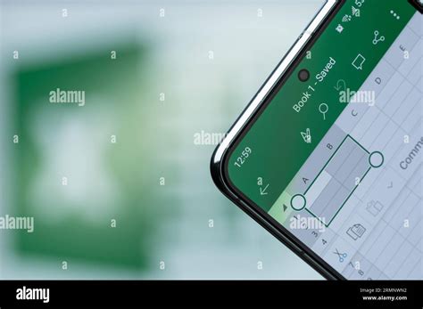 New York Usa August 20 2023 Working On Microsoft Excel App On Smartphone Display Close Up