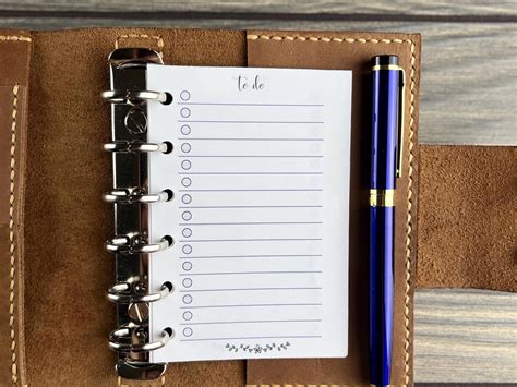 A7 Daily Planner Inserts Undated Double Sided Pocked Pm Small Size One Day Per Page 2025