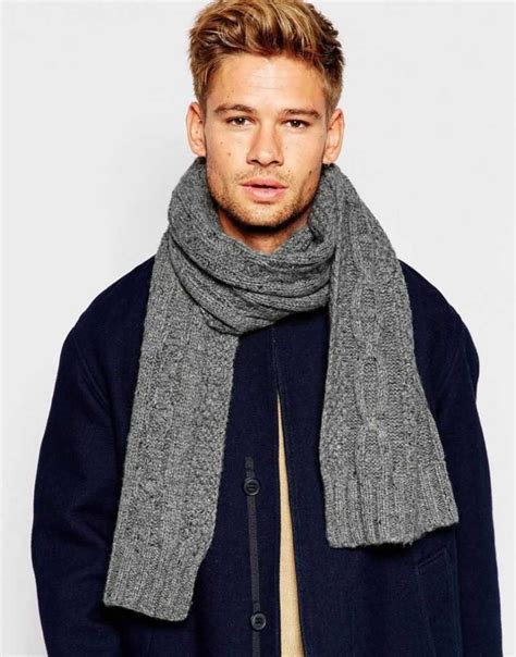 Мужской шарф спицами 25 схем и описание с пошаговым фото