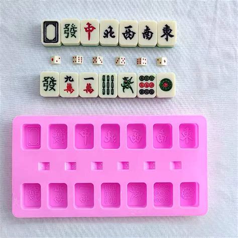 creative mahjong and dice epoxy resin casting molds resin silicone molds for diy craft project