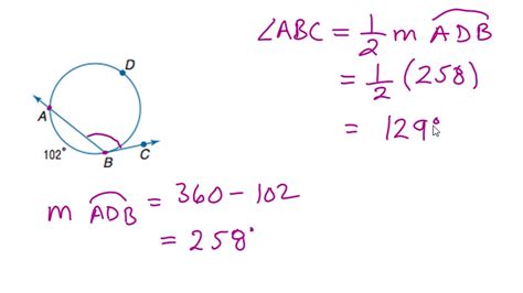 Part Secants Tangents And Angle Measures YouTube