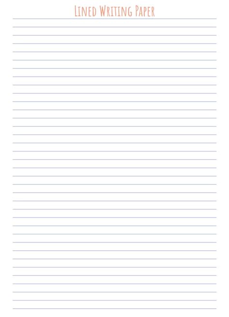 Lined Stationery Paper Printable