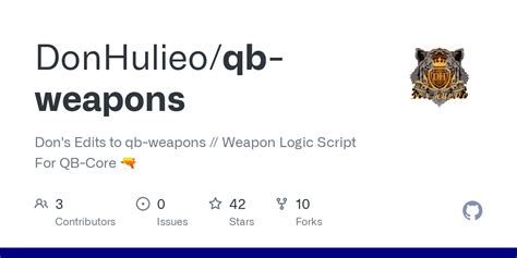 GitHub DonHulieo Qb Weapons Don S Edits To Qb Weapons Weapon Logic Script For QB Core