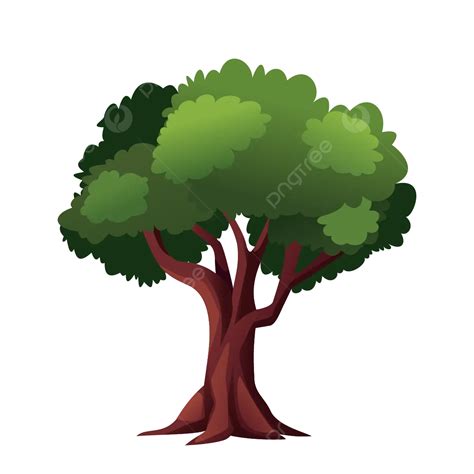 Bomen Cartoon Achtergrond Cartoon Herfst Natuur Landschap Landelijke