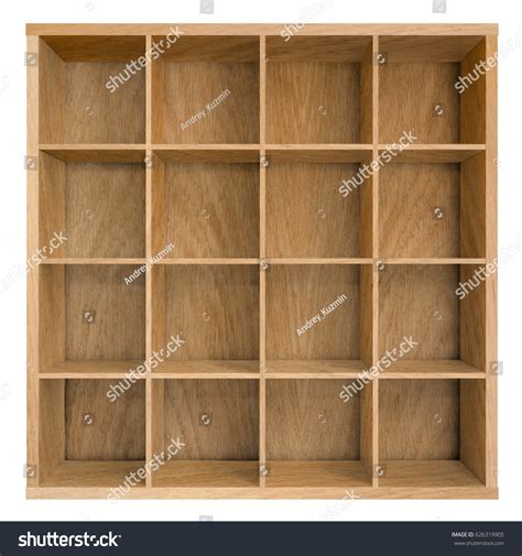 빈 정사각형 책꽂이 또는 책장 3d 스톡 일러스트 626319905 Shutterstock