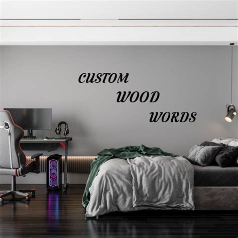 Custom RGB Words Your Custom Text Custom Name Script Sign Personalized Wall Decor