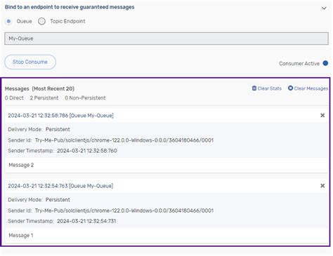 Consuming Messages From A Queue