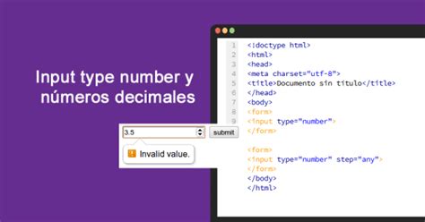 Input Type Number Y Números Decimales Baulphp
