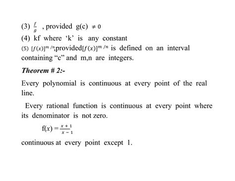 Applied Calculus Continuity And Discontinuity Of Function Pdf