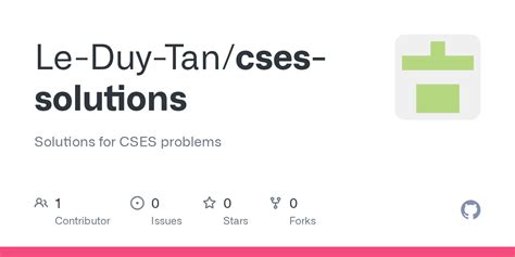 Github Le Duy Tancses Solutions Solutions For Cses Problems