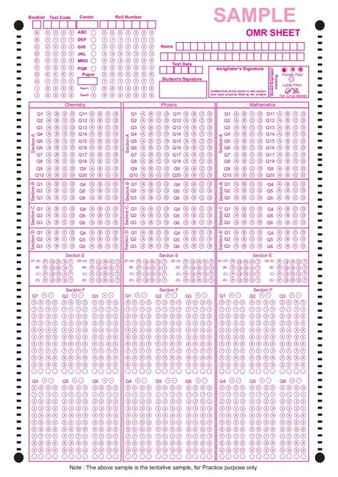 200 Questions Omr Sheet Sample Free Download Omr Sheet Resume Porn