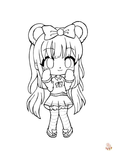 Anime Girl Coloring Pages Free Coloring Pages
