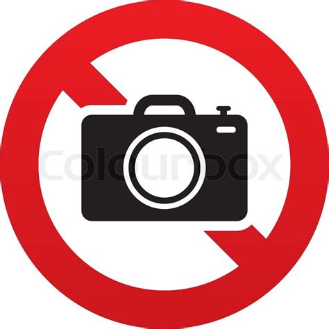 no photo camera sign icon digital stock vector colourbox