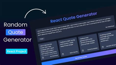 Build A Random Quote Generator In React Js React Project For